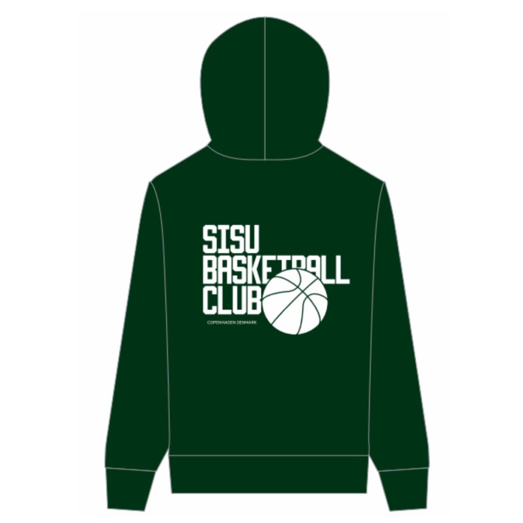 Hoodie - Grøn (Barn) - SISU Basketball Klub